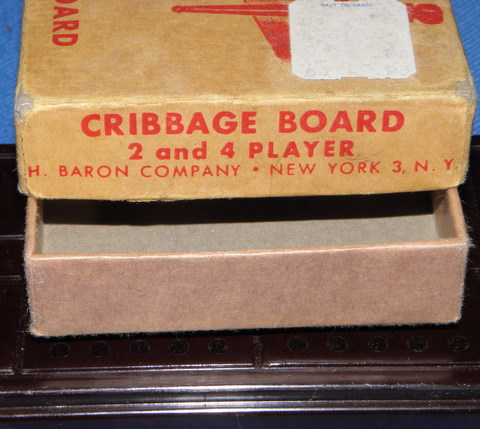 Vintage Bakelite Cribbage Board